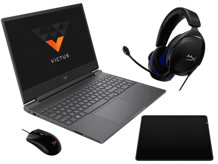 Notebook Victus 15-fb0131la + Mouse HyperX + Almohadilla HyperX ...